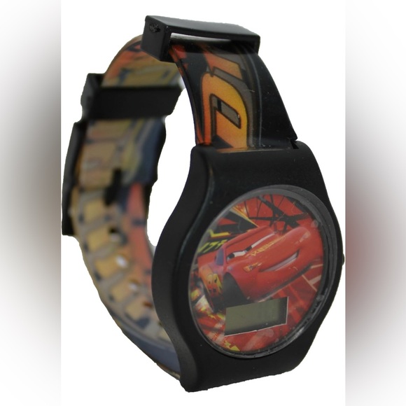 Disney | Accessories | Disney Cars Pixar Digital Black Watch | Poshmark